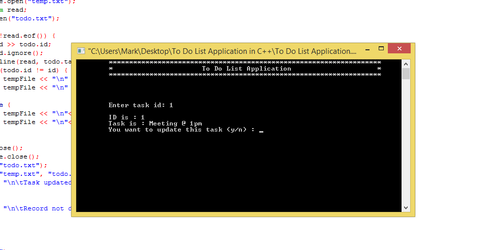 To Do List Application in C++ Free Source Code | SourceCodester